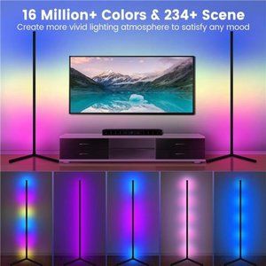 Accents | Led Floor Lamp 65 Smart Rgb Lights Corner Lamp With 16 ...